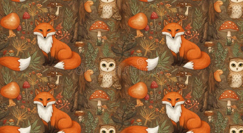 Foxes Enchanted Autumn Forest Stock Photos - Free & Royalty-Free Stock ...