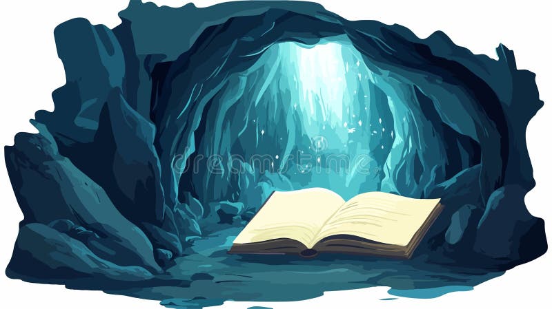 Enchanting Cave Illustration with Inspiring Quote - Creative and ...