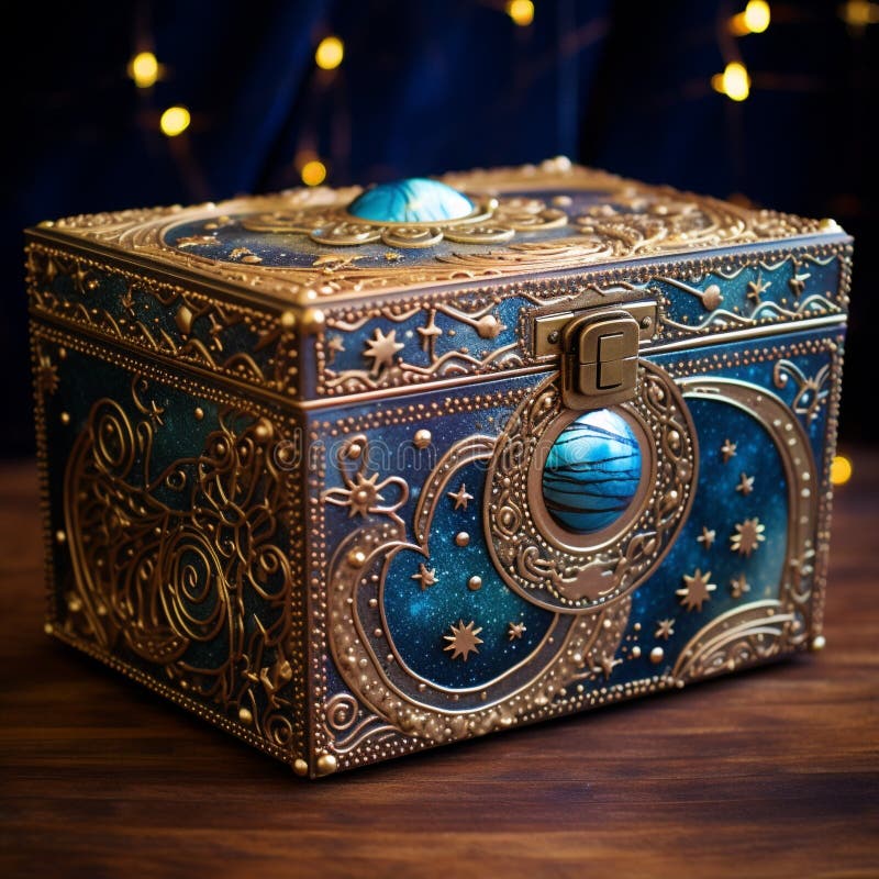Enchanting Celestial Themed Gift Box Stock Photos - Free & Royalty-Free ...