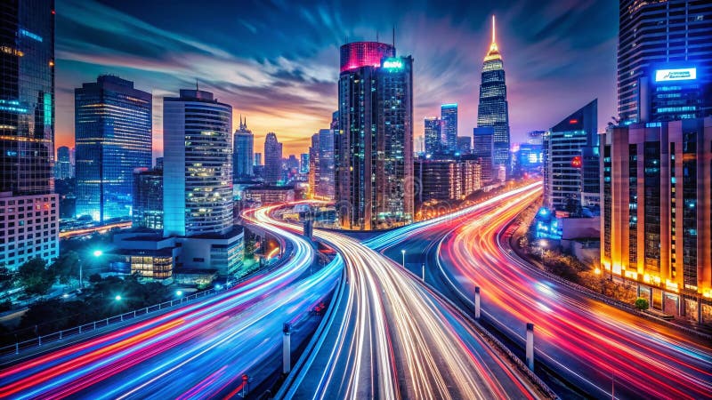 Enchanting Cityscape at Night a Visual Representation of a Successful ...