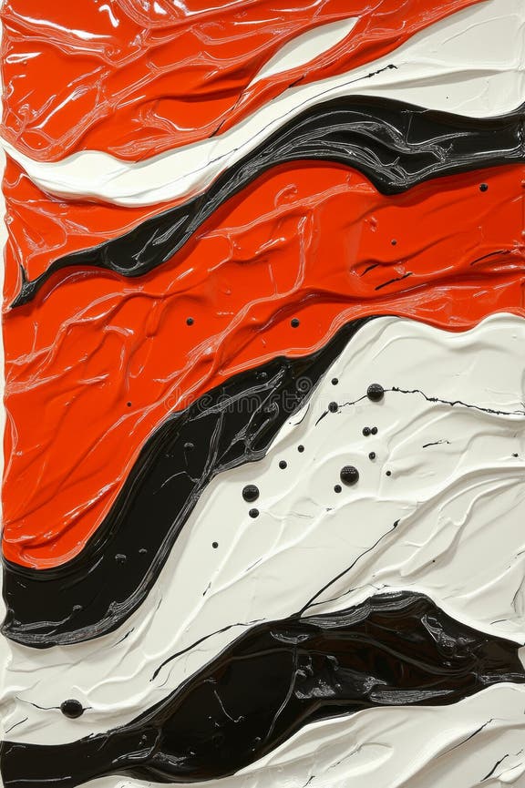 Enchanting Configuration of Orange and Cyan Puddle-like Shapes ...