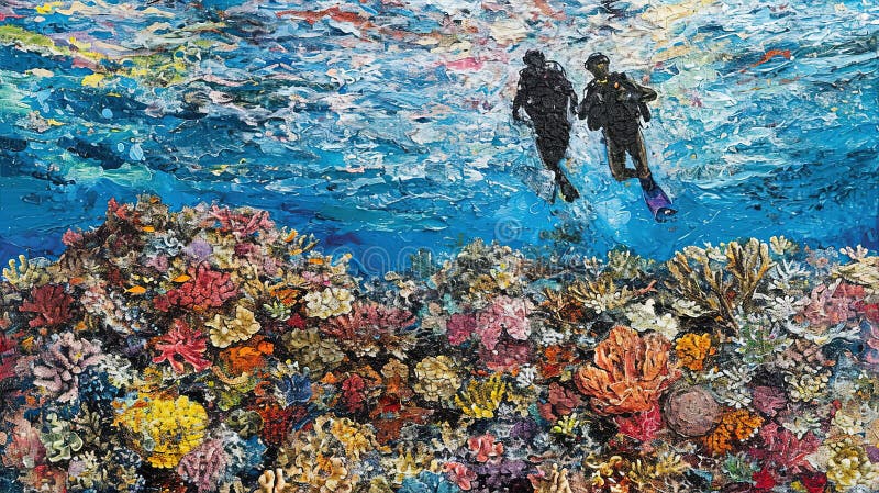 Enchanting Coral Reef Exploration Stock Illustration - Illustration of ...