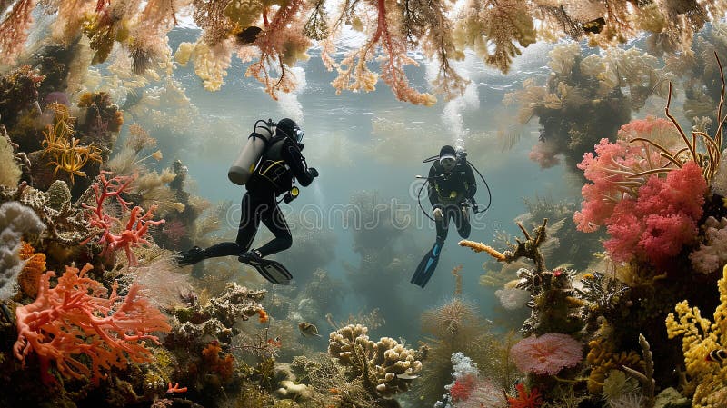 Enchanting Coral Reef Exploration Stock Illustration - Illustration of ...