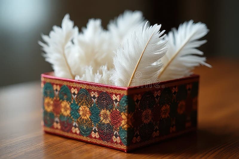 Striking Bird-Themed Present Packaging Stock Illustration ...