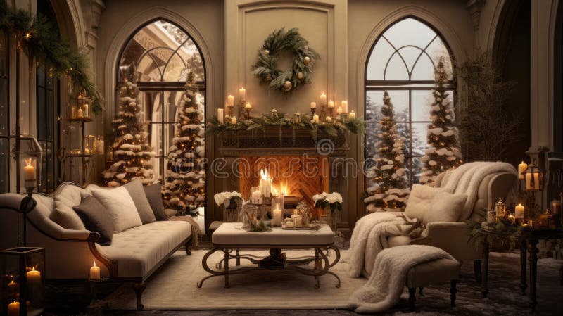 Enchanting Festive Design, Holiday Delight Stock Illustration ...