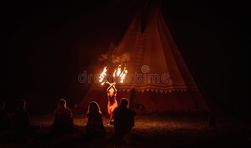 An Enchanting Fire Dancer Beautifully Showcases Her Talent with ...