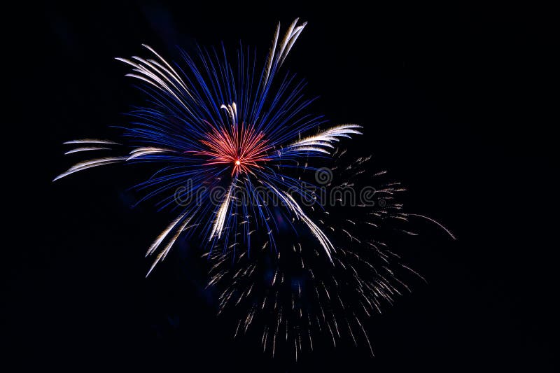 Fireworks Exploded in the Sky Stock Image - Image of flash, christmas ...