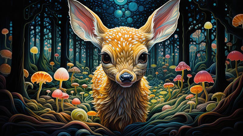 Enchanting Forest Delight stock illustration. Illustration of bold ...