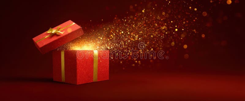 The Enchanting Gift Box Revealing a Magical Surprise and Sparkling ...