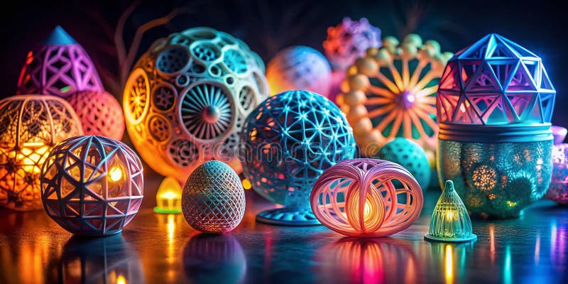 Enchanting Glow of 3DPrinted Sculptures a Long Exposure Exploration in ...