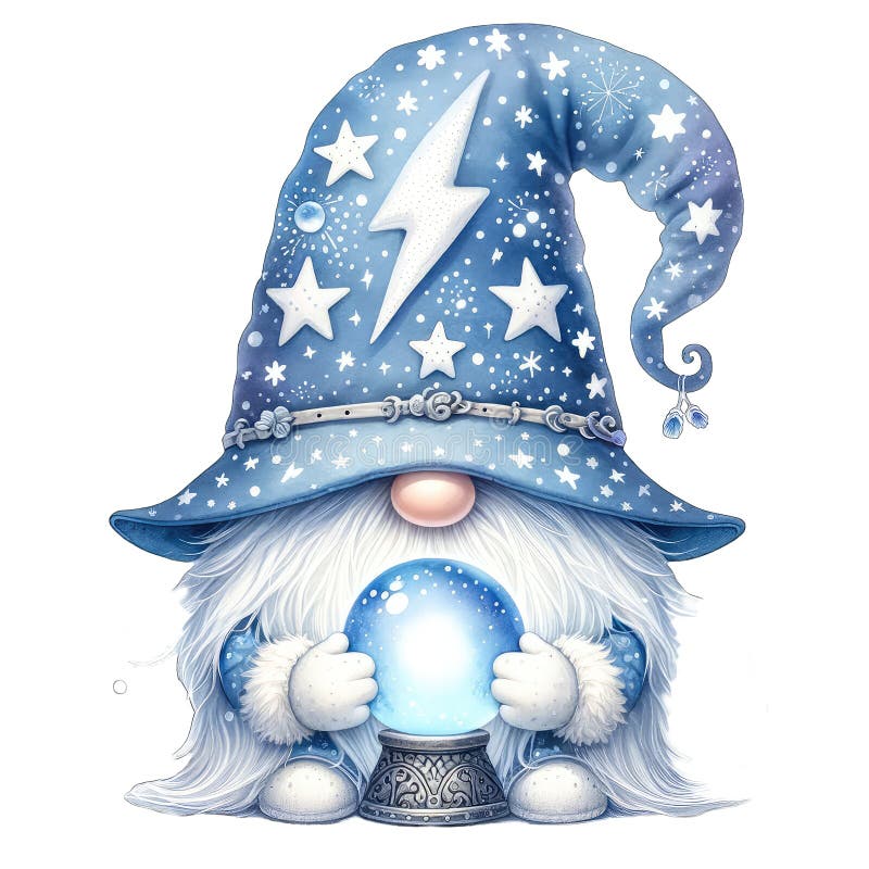 Enchanting Gnome Wizard Illustration Explore a Whimsical Digital ...