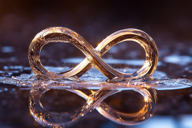This Enchanting Infinity Symbol Floats on the Water, Reflecting Light ...