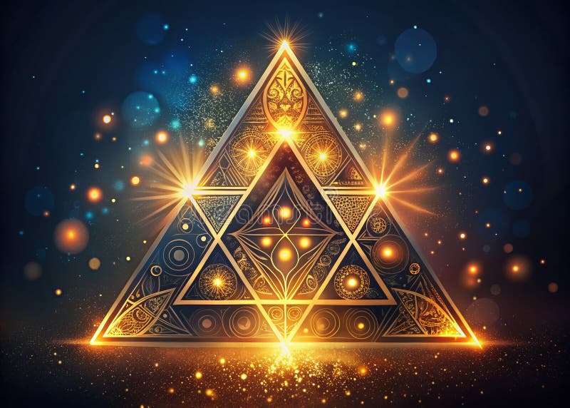 Enchanting LowLight Fantasy Triangles HandDrawn Patterns and Dots PNG ...