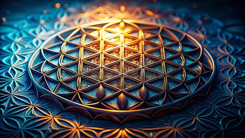 Enchanting LowLight Sacred Geometry Pattern a Mystical Background for ...