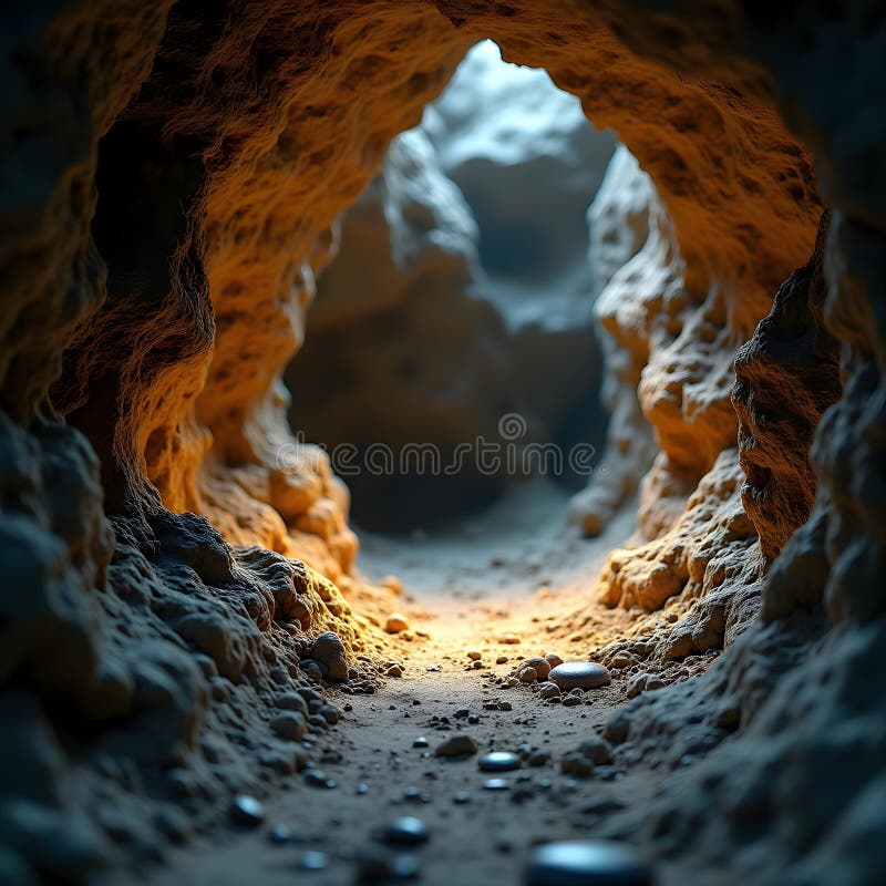 Enchanting Macro View of Educational Setting in Cave Perfect for Stock ...