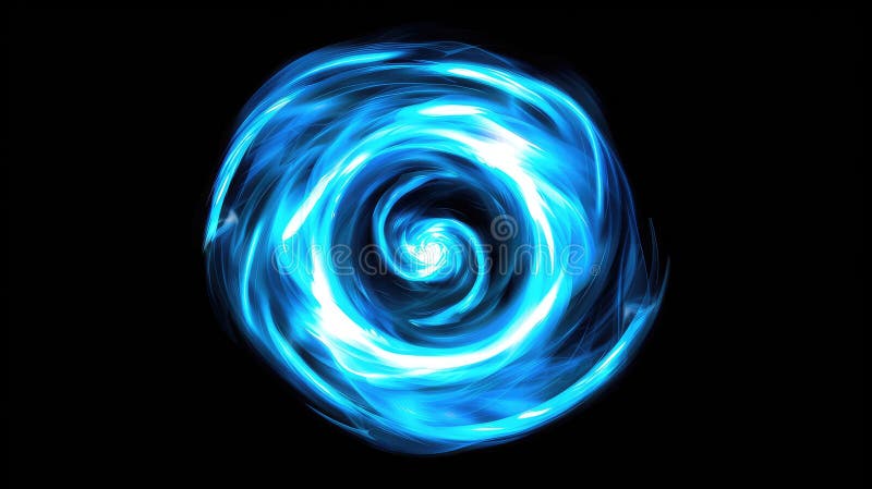 Enchanting and Magical Blue Fire Light Effect, Casting a Captivating ...