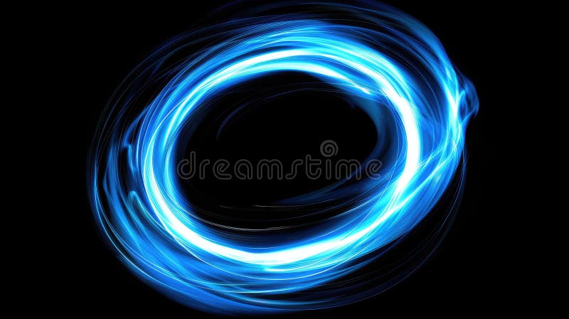 Enchanting and Magical Blue Fire Light Effect, Casting a Captivating ...