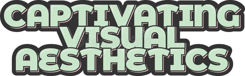 Captivating Visual Aesthetics Lettering Vector Design Stock Vector ...