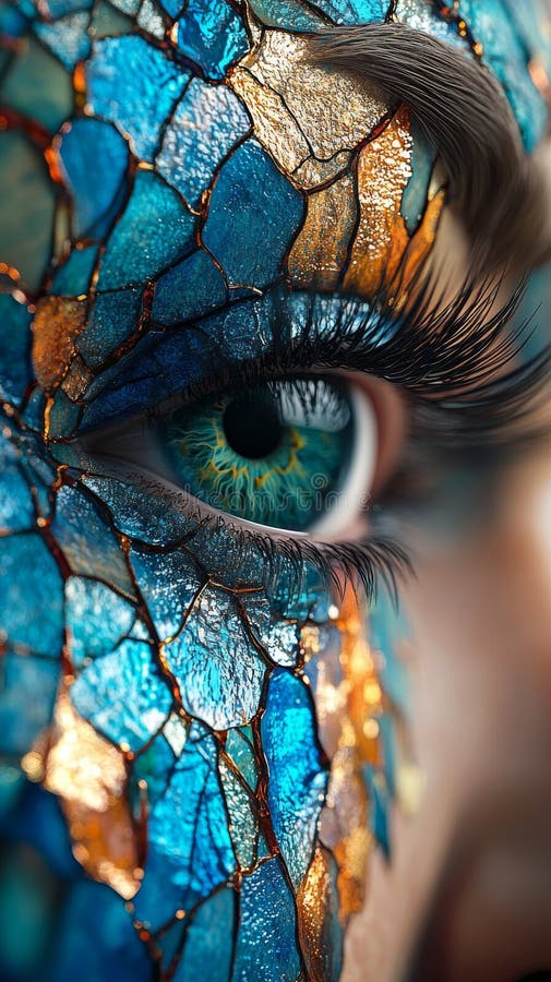 An Enchanting Mosaic Eye, Boasting Brilliant Hues, Complex Motifs, and ...