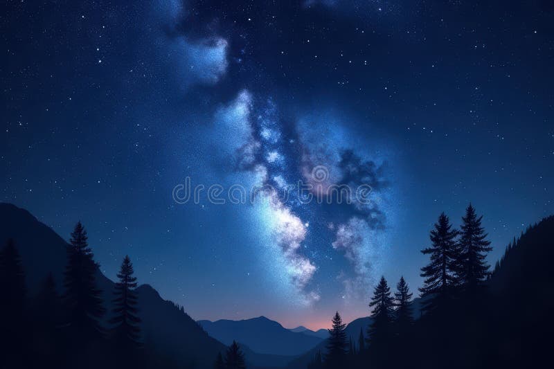 Magical Sky Showcase stock illustration. Illustration of background ...
