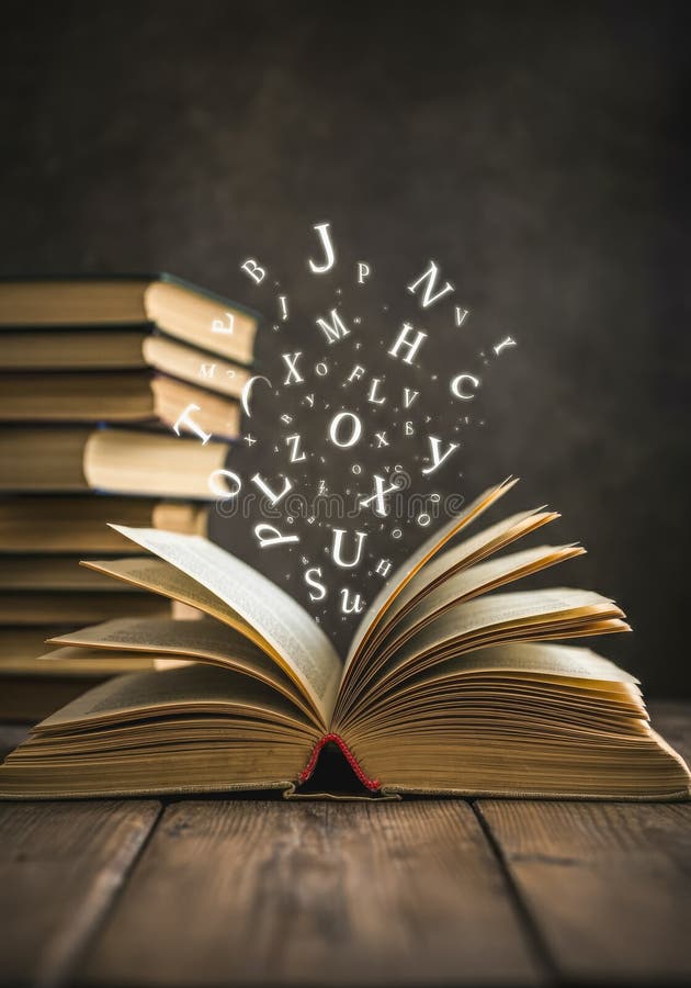 Enchanting Open Book with Flying Alphabets for Creative and Educational ...