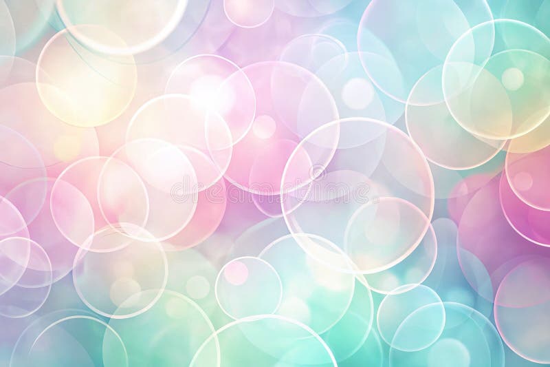 Enchanting Pastel Circles an Abstract Overlapping Design for a Dreamy ...