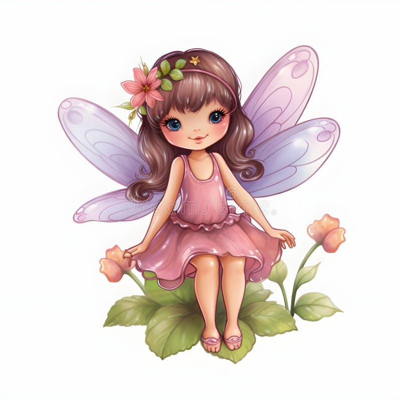 Enchanting pixie clipart stock illustration. Illustration of fantasy - 286734707