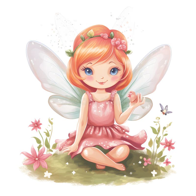 Enchanting Pixie Illustration Stock Illustration - Illustration of ...