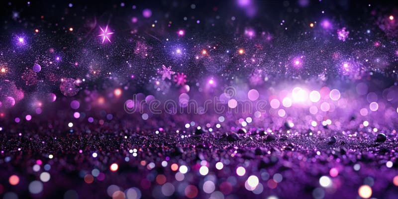 Enchanting Purple Sparkle Loop with TiltShift Effect Stunning 4K Video ...