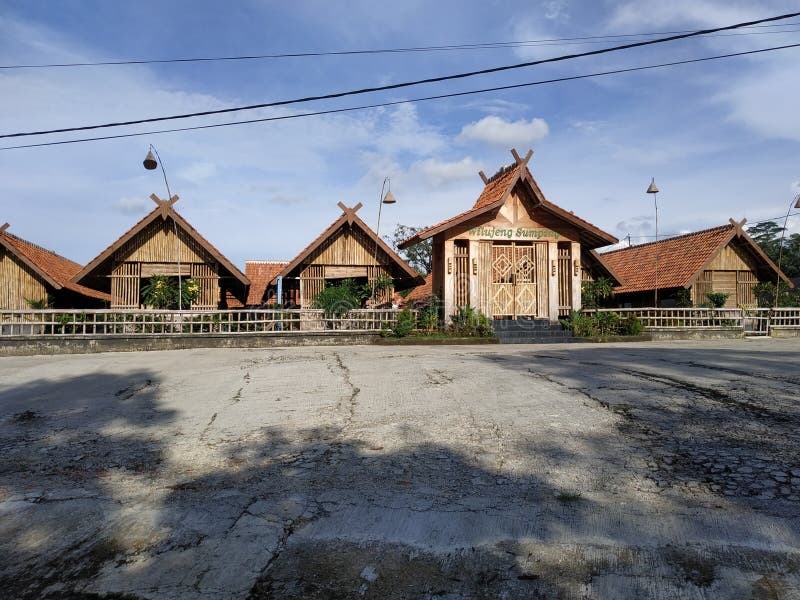 Enchanting Saung Sunda Under the Clear Blue Sky Stock Photo - Image of ...