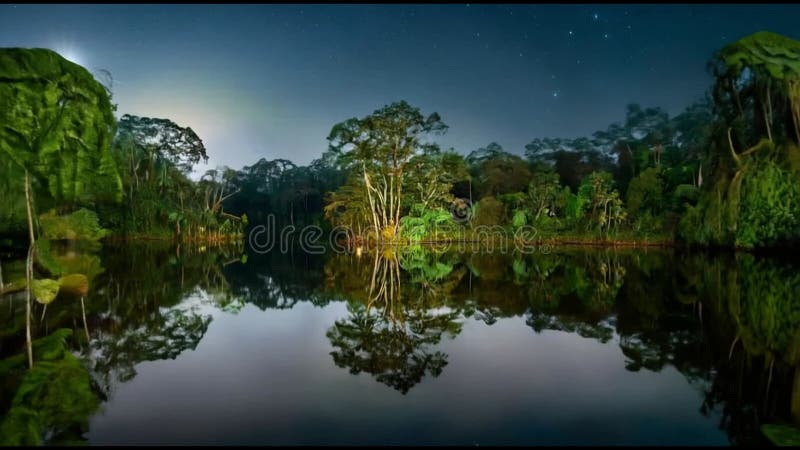 Night in the Amazon Rainforest Stock Video - Video of cop30, ecosystem ...
