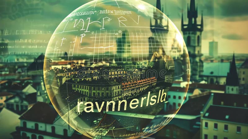 A Surreal Reflection of Prague S Historic Skyline Captured Stock ...