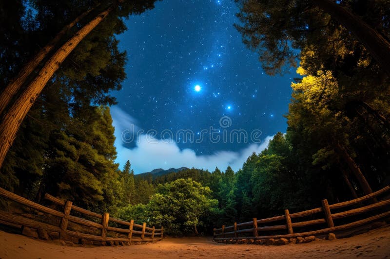 Enchanting Starry Night Sky with a Radiant Infinity Loop of Stars ...