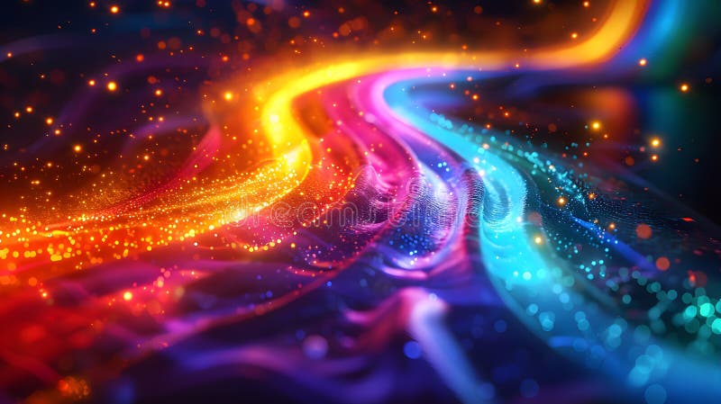 Enchanting Streams of Light Creating a Mesmerizing Visual Symphony ...