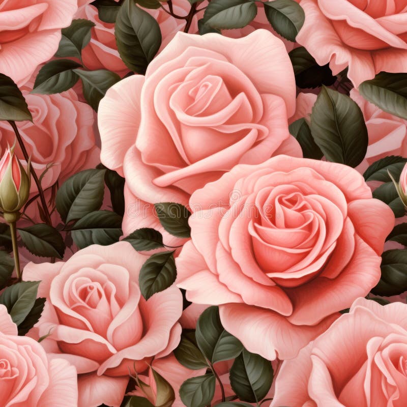 Enchanting Top Down Perspective of a Blooming Rose Flower with Vibrant ...