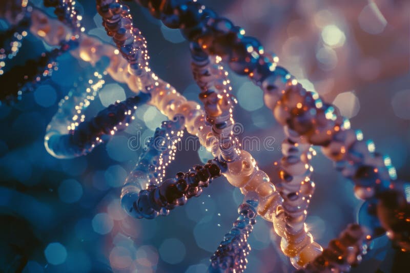 Enchanting View of a DNA Structure Under Microscopic Examination ...