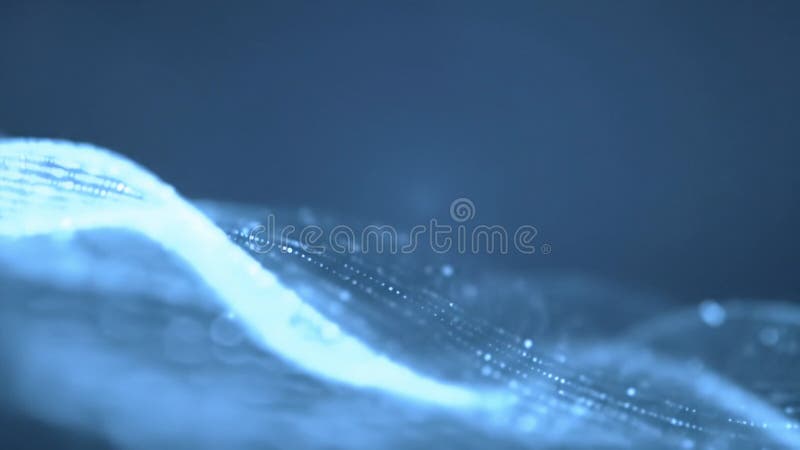 Discover the Mesmerizing Dance of Particles in a Blue Abstract Visual ...