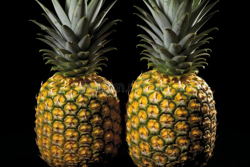 Enchanting Yellow Pineapple. Distinctive Texture, Exotic Shape, and ...