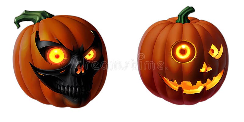 Enchantingly Eerie Halloween Pumpkin: Piercing Flames Illuminate Its ...