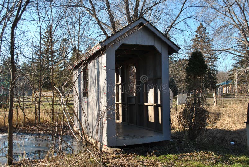 Enclosed Walking Bridge Over Creek Stock Photo - Image of enclosed ...