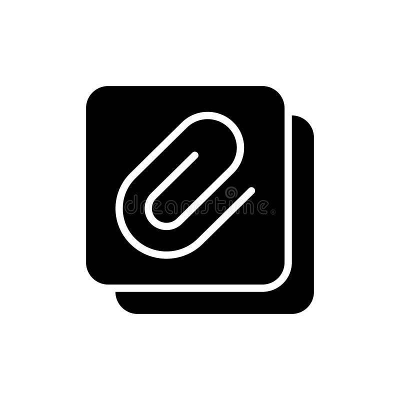 Enclosure black glyph icon stock vector. Illustration of black - 204166467