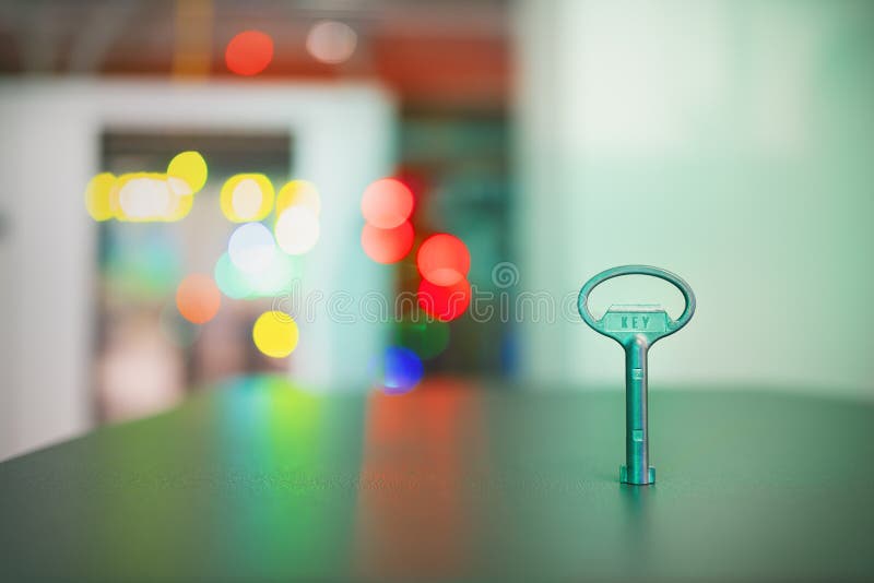 Enclosure Key for Insert Double Bit Lock. Stock Photo - Image of metal ...