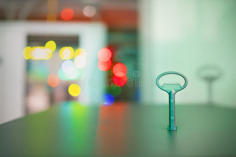 Enclosure Key for Insert Double Bit Lock. Stock Photo - Image of lock ...