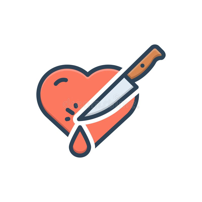 Color Illustration Icon for Encounter, Kill and Manslaughter Stock ...