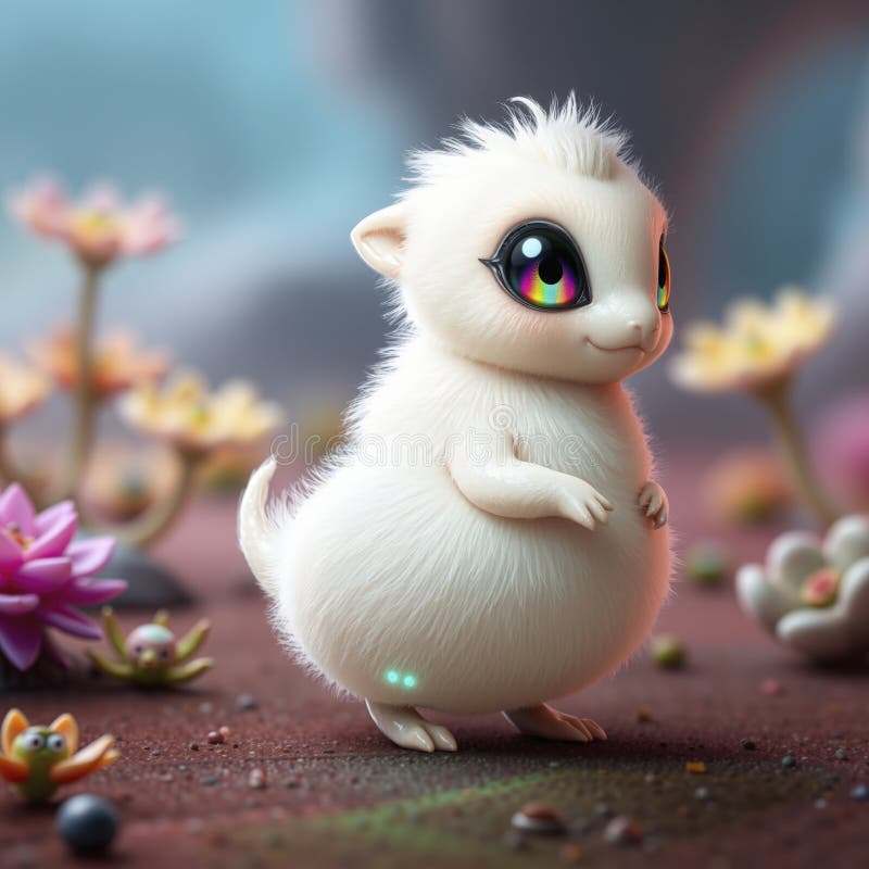 Animal in a Fantasy World on an Unidentified Planet Stock Image - Image ...