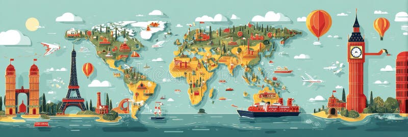 Explore Travel-Themed Home Play Ideas with an Engaging Global Map ...