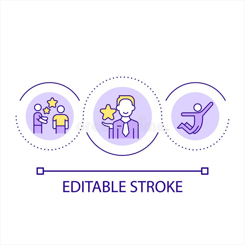 Encourage Employees Loop Concept Icon Stock Vector - Illustration of ...