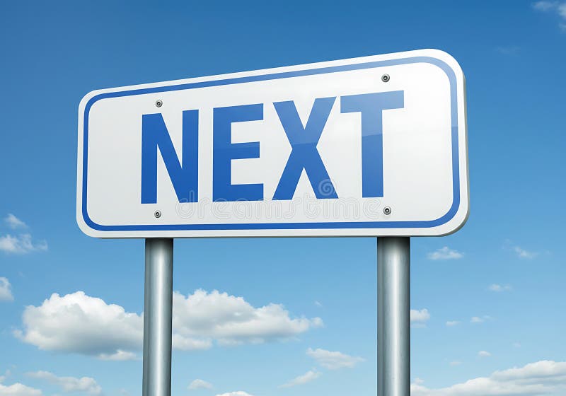 Encouraging Forward Text Message Under Clear Blue Sky Stock ...