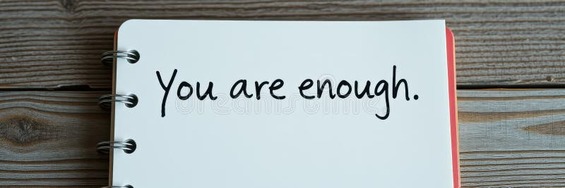 Encouraging Message Written on a Notepad Placed on a Rustic Wooden ...