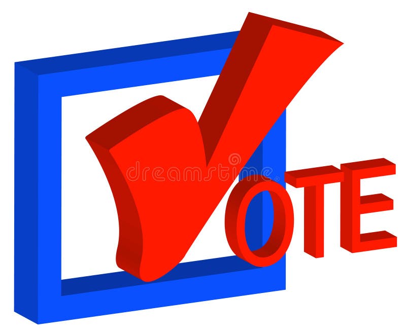Checkbox Red Vote stock illustration. Illustration of voting - 6712613